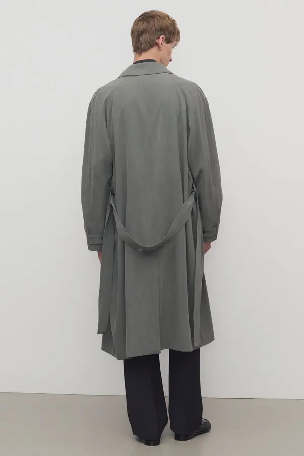 THE ROW Tarian Coat In Silk And Virgin Wool
