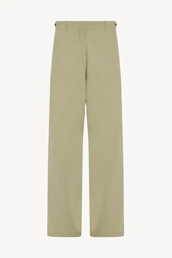 THE ROW Elowyn Pant In Virgin Wool - Fossil
