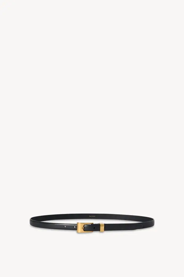 THE ROW Downtown Leather Belt - Black