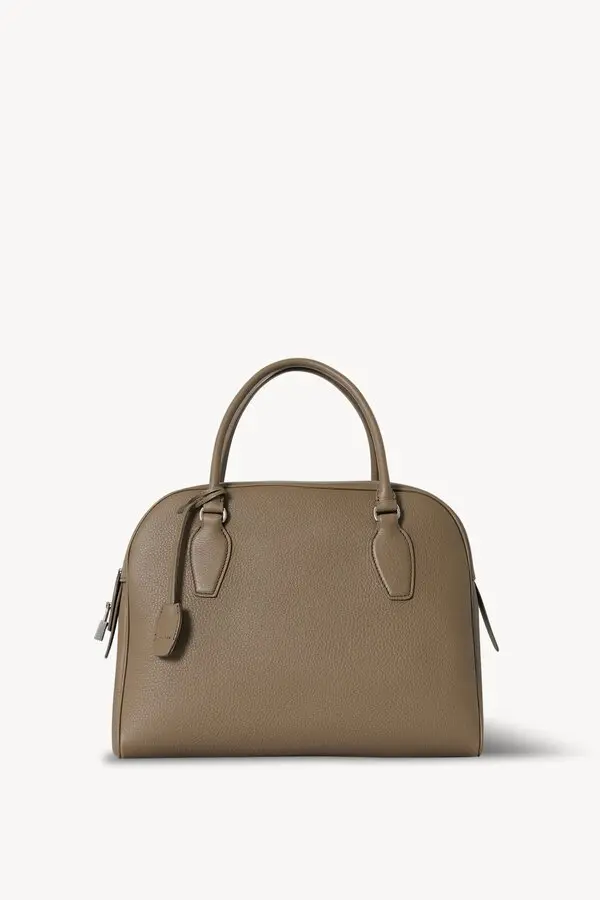 THE ROW India 12.00 Leather Bag - Smoked Taupe