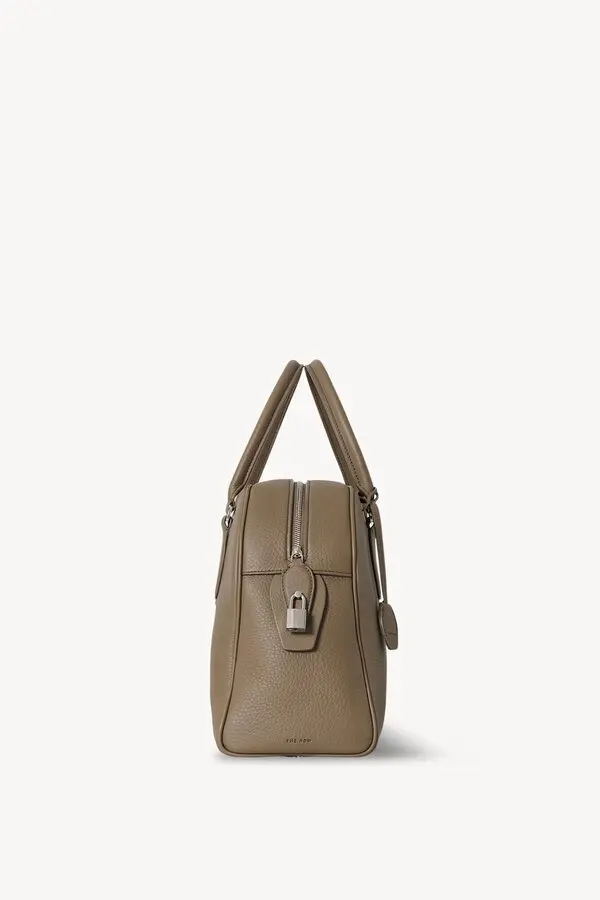 THE ROW India 12.00 Leather Bag - Smoked Taupe