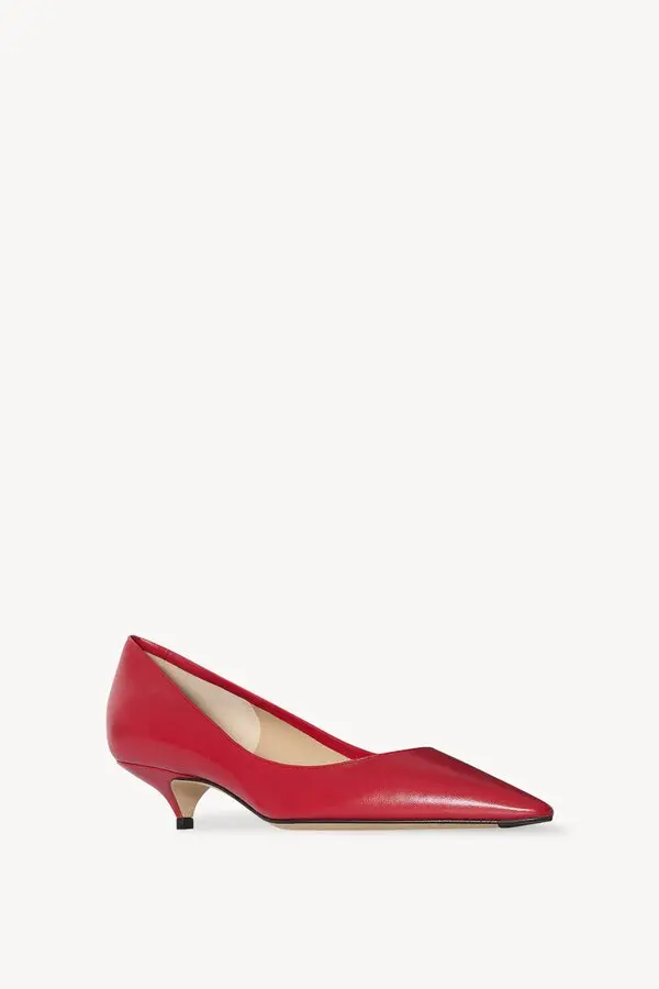 THE ROW Liisa Kitten Two Leather Heel