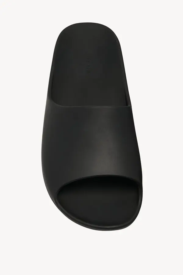 THE ROW Ama Rubber Slides - Black