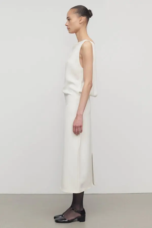THE ROW Paran Silk Dress - White