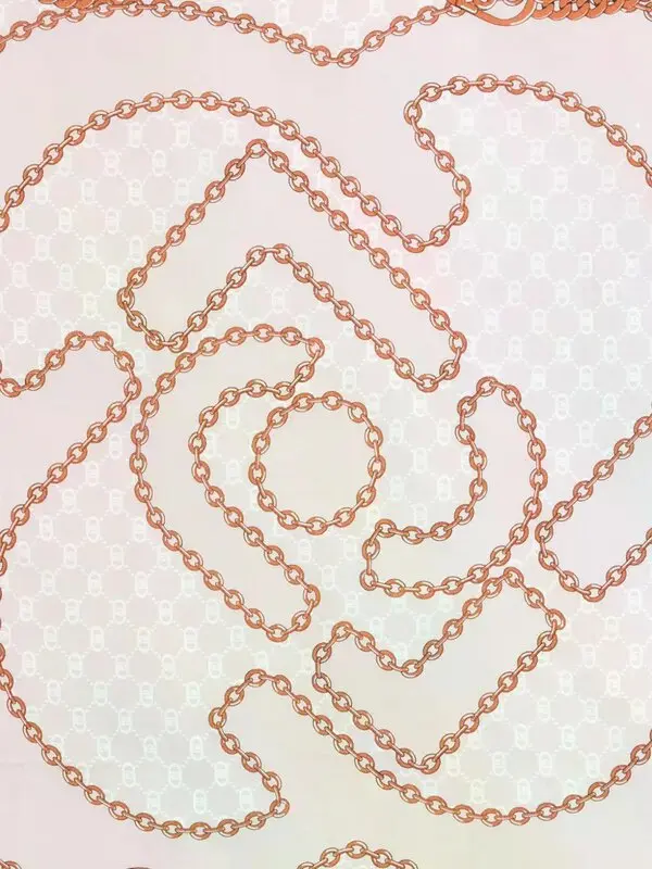 Liu Jo Catena Chain-print Silk Scarf
