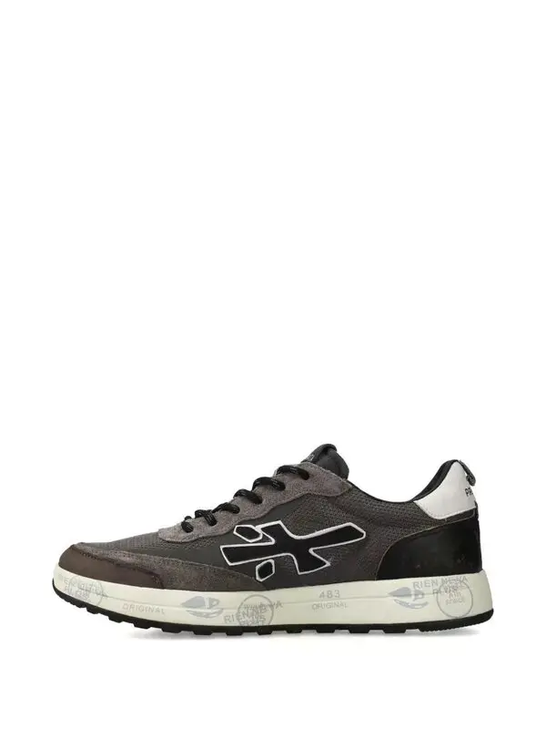 Premiata Nous 7725 Suede-panel Sneakers - Brown