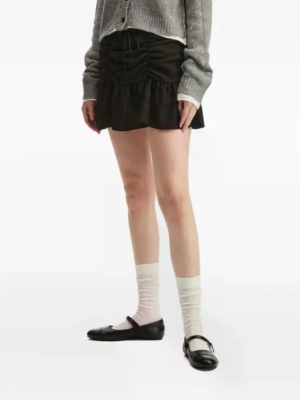 B+AB Mini Skirt With Ruffle Hem