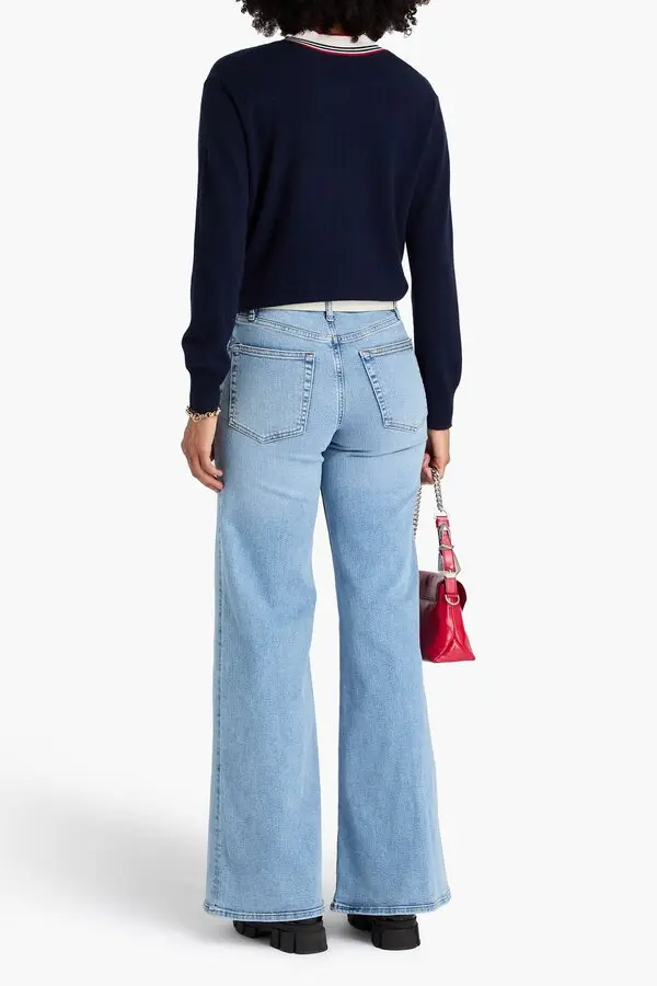 FRAME Le Palazzo High-rise Wide-leg Jeans
