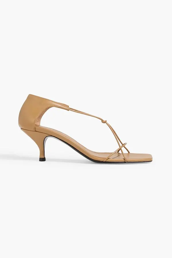 TOTEME The Knot Leather Sandals - Sand
