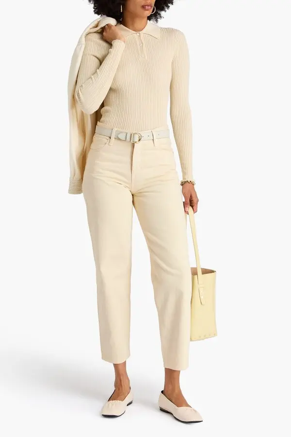 FRAME Mid-rise Tapered Jeans