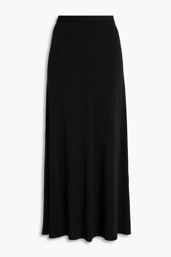 TOTEME Stretch-jersey Midi Skirt - Black