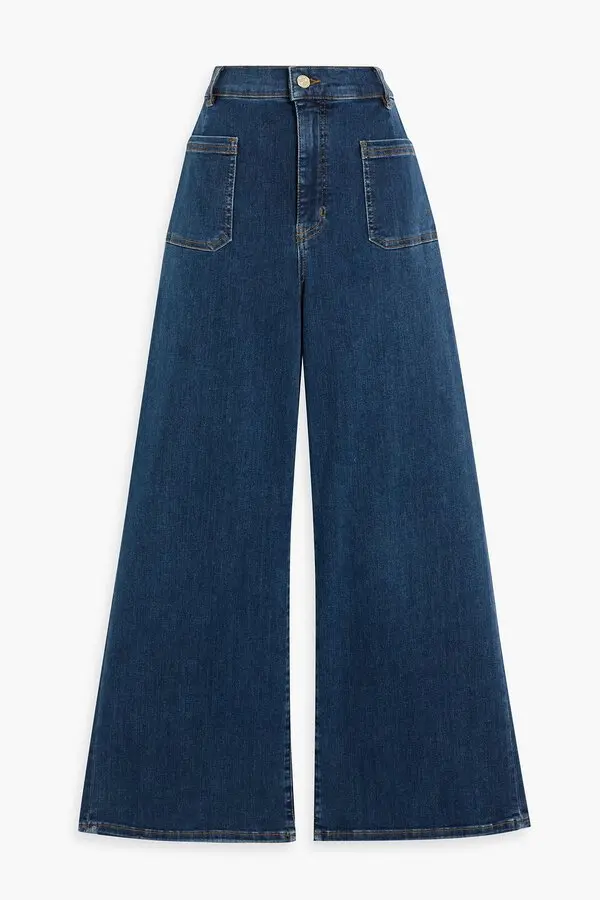 FRAME Le Pixie Slim Palazzo High-rise Wide-leg Jeans