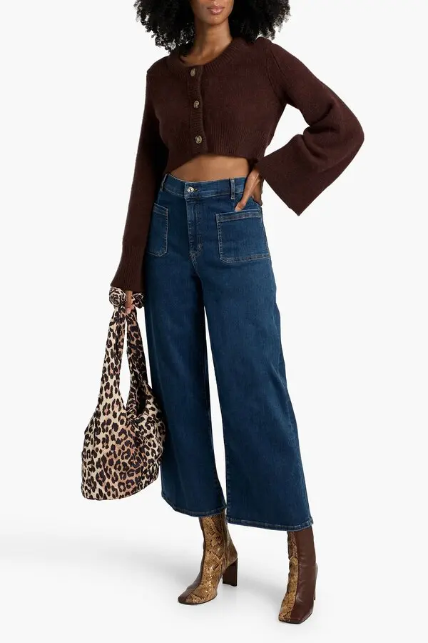 FRAME Le Pixie Slim Palazzo High-rise Wide-leg Jeans
