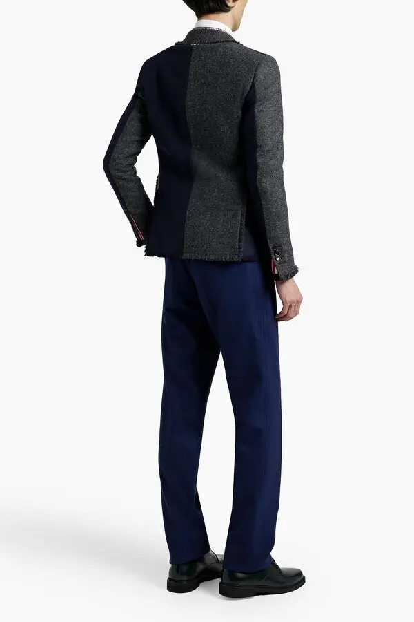 Thom Browne Twotone Woolflannel Blazer