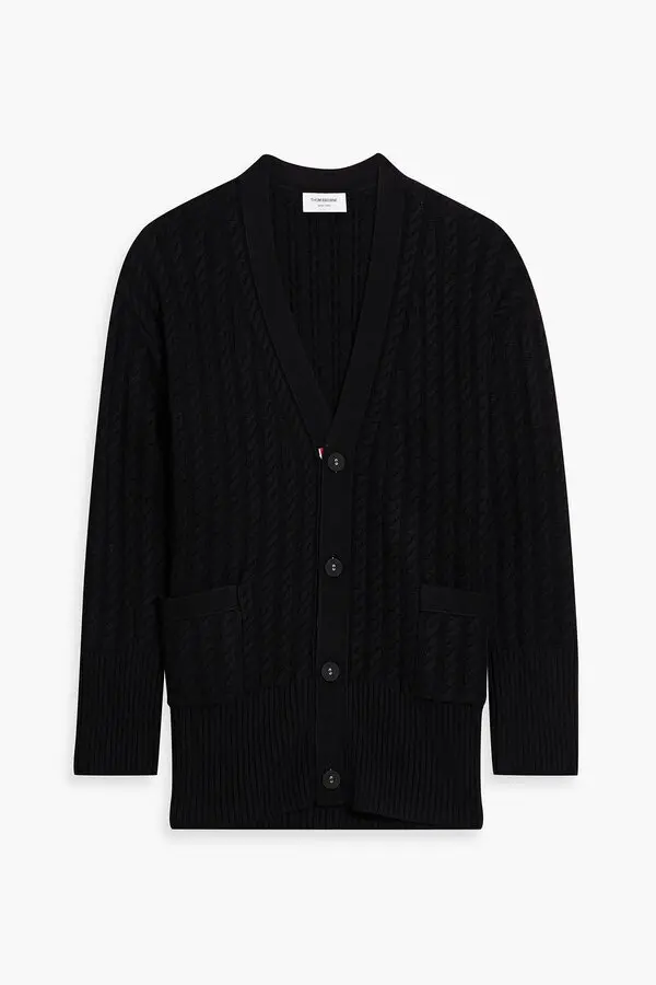 Thom Browne Oversized Cable-knit Cashmere Cardigan
