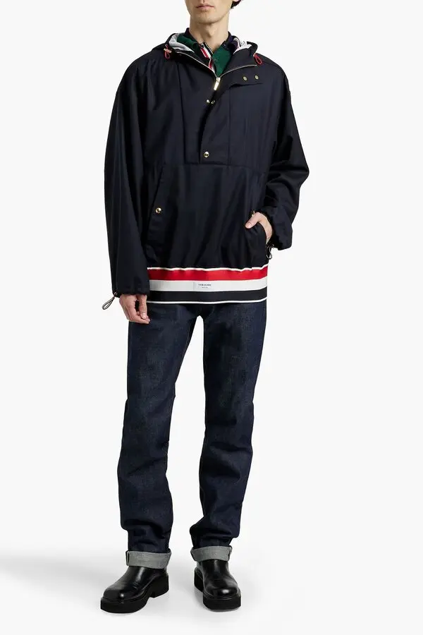 Thom Browne Striped Wool-jersey Hoodie