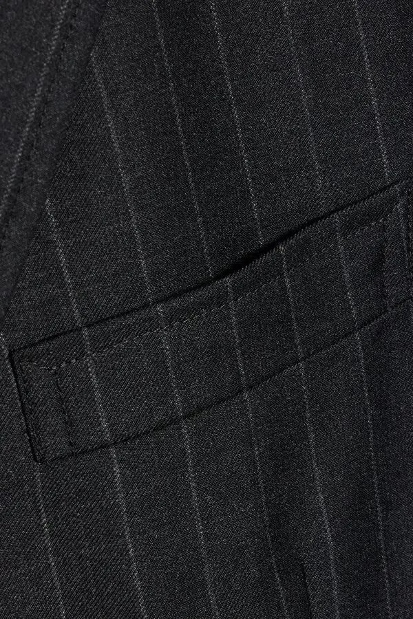 Thom Browne Pinstriped Wool Suit Jacket