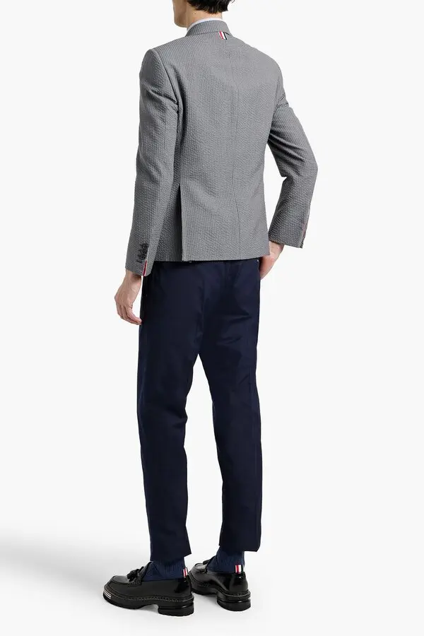 Thom Browne Striped Woolseersucker Blazer