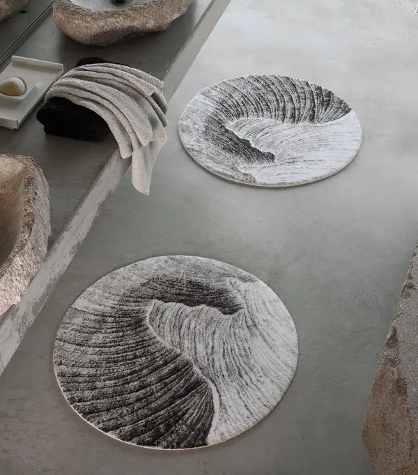 ABYSS & HABIDECOR Yoji Bath Mat - Silver
