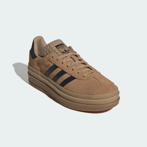 Adidas Gazelle Bold Sneakers In Cardboard / Core Black / Gum - 15% Off |  Editorialist