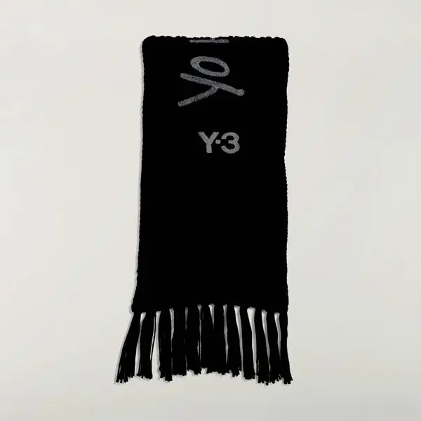 Adidas Oversized Chunky Knit Scarf - Black