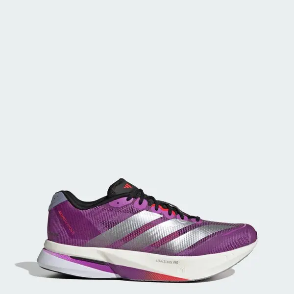 Adidas Adizero Boston Shoes - Purple Burst / Silver Metallic / Lucid Red