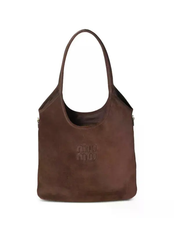 Miu Miu Suede Tote Bag - Brown
