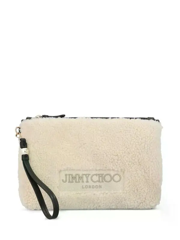 JIMMY CHOO Shearling Clutch