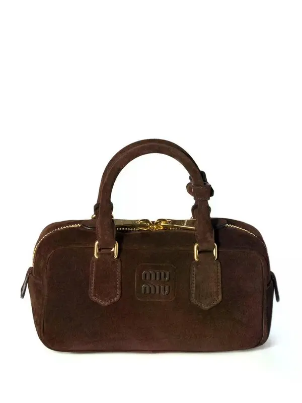 Miu Miu Arcadie Padded Tote Bag - Brown