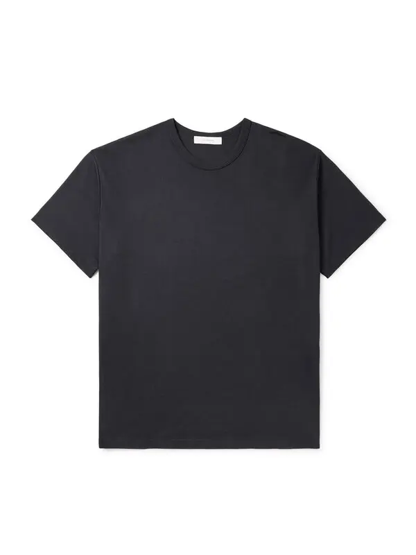 UMIT BENAN James Cotton-jersey T-shirt - Black