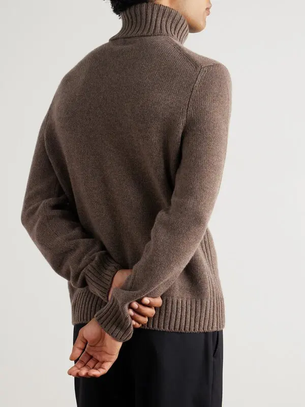 Loro Piana Parksville Baby Cashmere Rollneck Sweater
