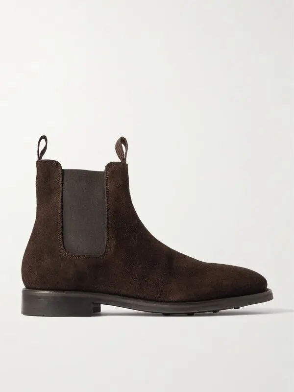 MORJAS Suede Chelsea Boots - Brown
