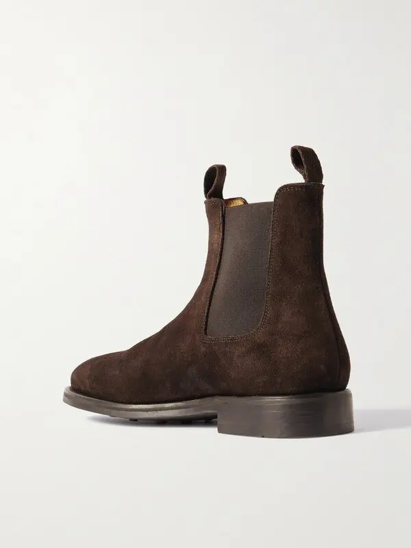 MORJAS Suede Chelsea Boots - Brown
