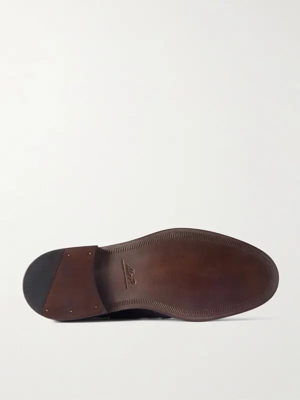Mr P. Scott Full-grain Deerskin Loafers - Brown