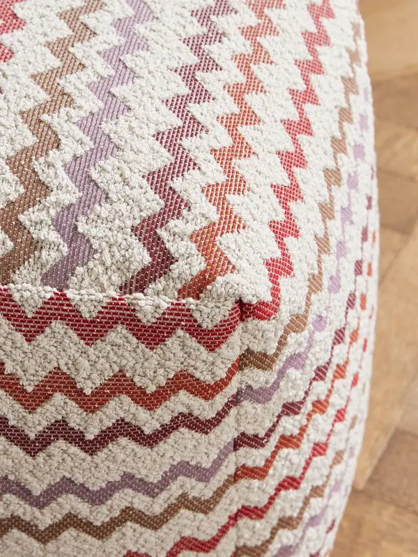 Missoni Capri Striped Canvas-trimmed Bouclé Ottoman