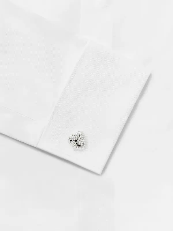 TOM FORD Knot 18-karat White Gold Cufflinks