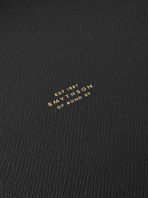 Smythson Large Panama Cross-grain Leather Trinket Tray