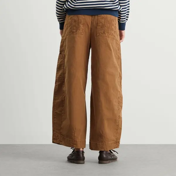 DAMSON MADDER Felix Twill Trousers - Camel