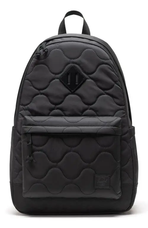 Herschel Supply Co. Heritage Quilted Backpack - Black