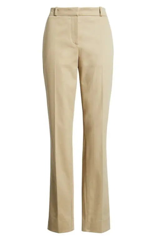 BOSS Tapria Stretch Cotton Ankle Flare Pants