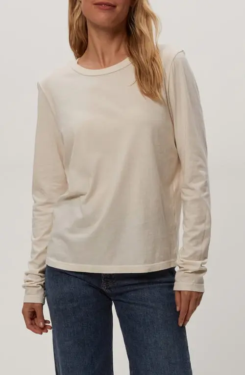 Michael Stars Clarissa Long Sleeve T-shirt - Chalk