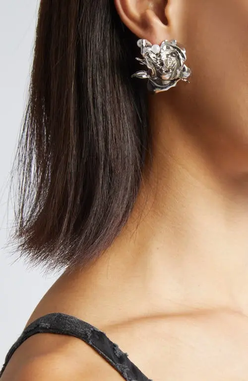 JUSTINE CLENQUET Juliet Faux Pearl Earrings