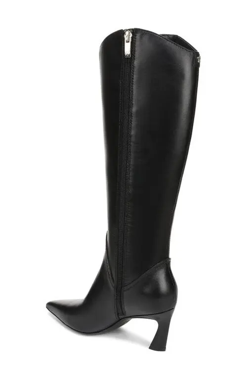Naturalizer Pointed Toe Knee High Boots - Black