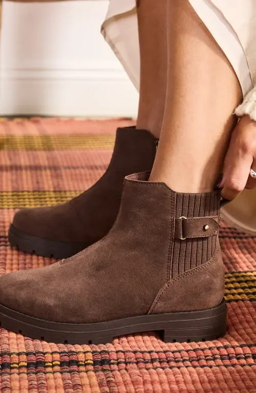 Toms Astrid Short Boots - Dark Brown