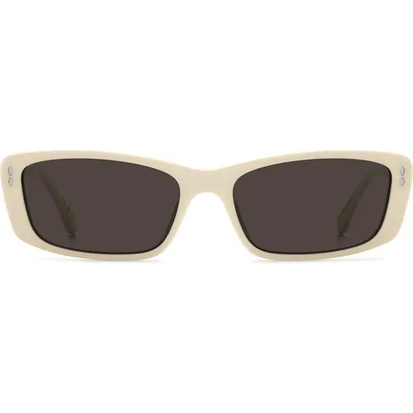 Isabel Marant 57mm Rectangular Sunglasses - Beige/grey