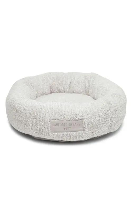 Barefoot Dreams Cozychic® Round Pet Bed - Pearl-silver