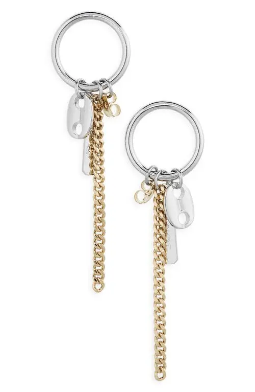 JUSTINE CLENQUET Rita Front Hoop Earrings - Gold/palladium