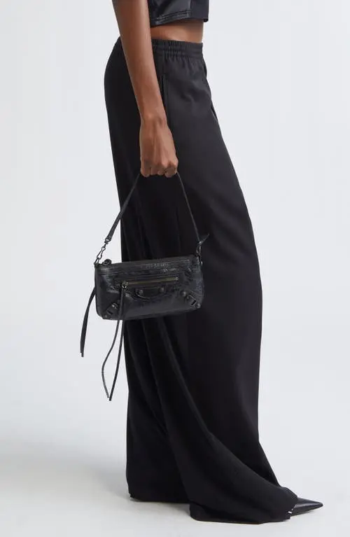 Balenciaga Le City Leather Pouch On A Strap