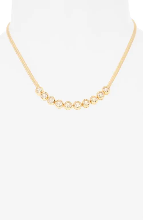Ettika Crystal Choker Necklace - Gold