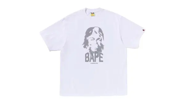 A BATHING APE Graphic Relaxed Fit Tee Shirt - White